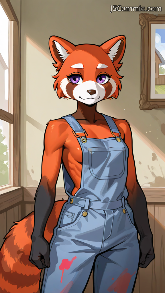 SFW | Absurd res, highly detailed, source_furry, female red panda ...