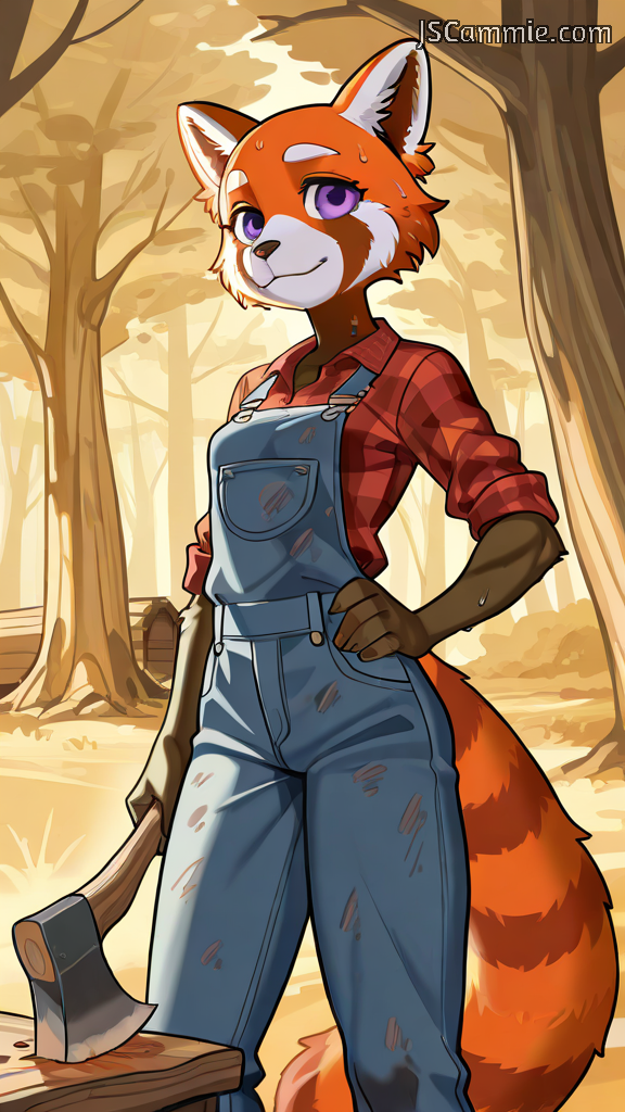 SFW | Absurd res, highly detailed, source_furry, female red panda ...